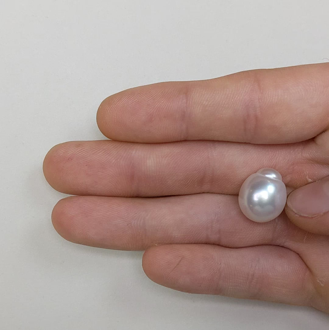 Single Topped Drop 14 mm pearl, Flawless After Setting Complexion, AAA ...