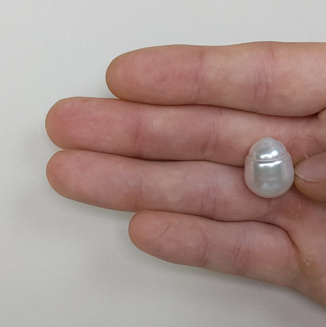 Single Topped Drop 14 mm pearl, Flawless Complexion, AA Lustre, White ...