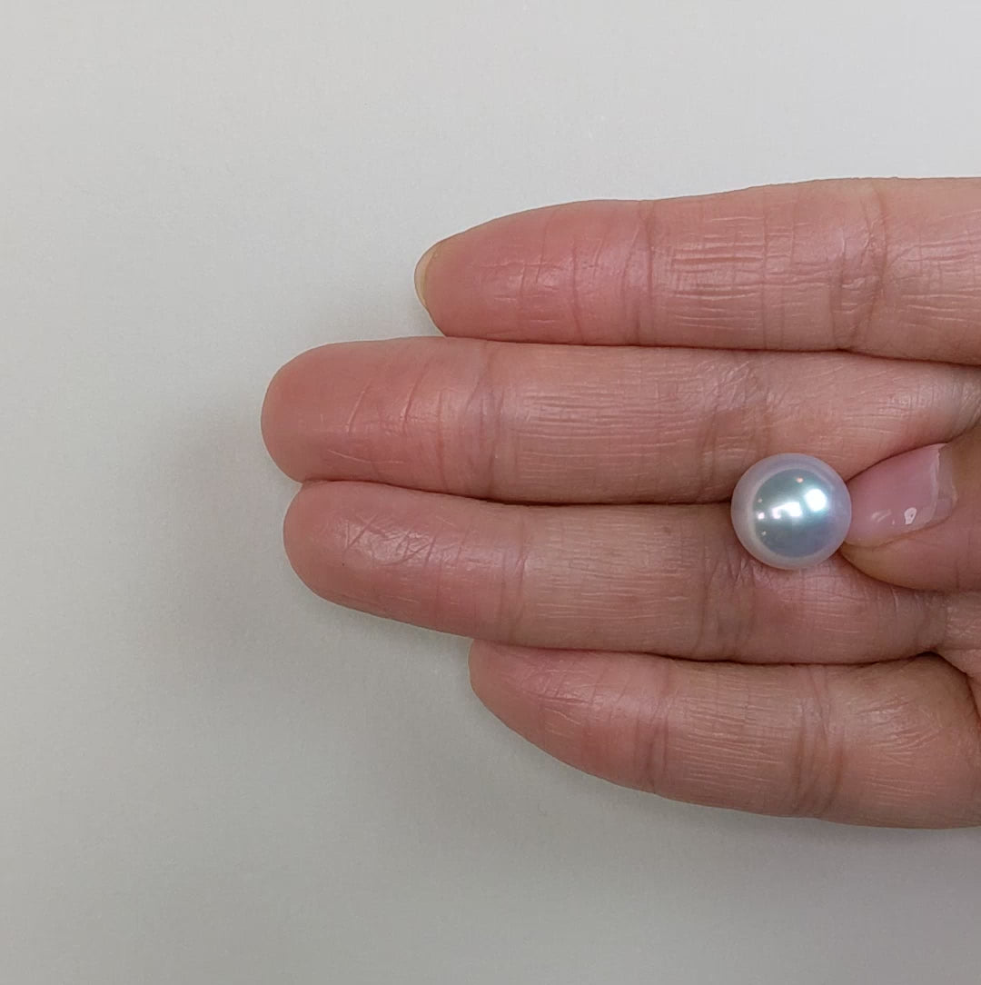 Single Semi-Round 11 mm pearl, Flawless After Setting Complexion, Gem ...