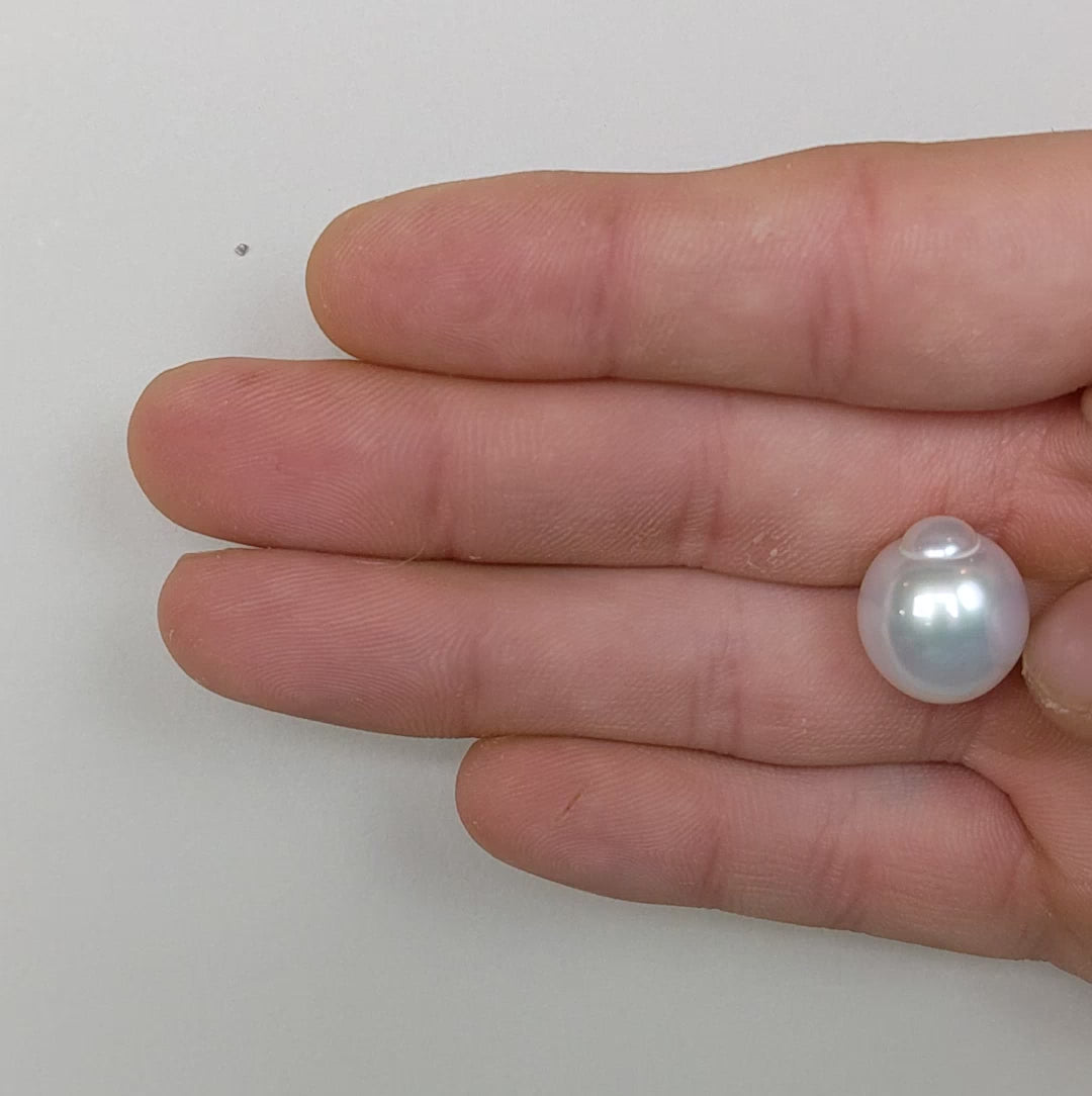 Single Topped Drop 14 mm pearl, Flawless After Setting Complexion, AAA ...